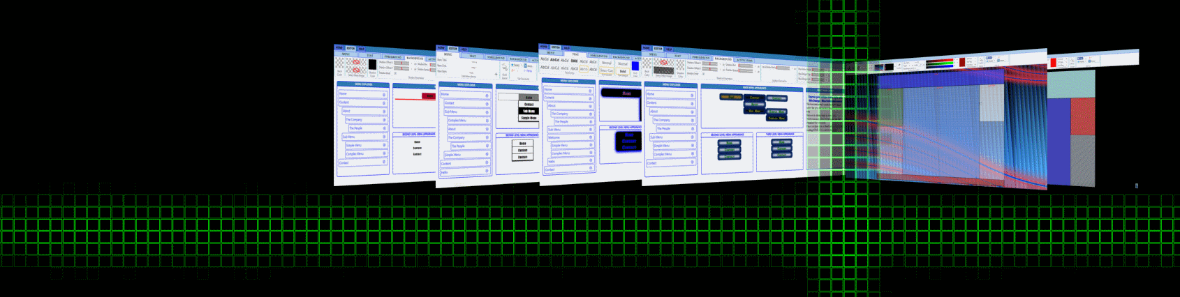 Free Online HTML and CSS Menu Layout Generator | Blended Menu